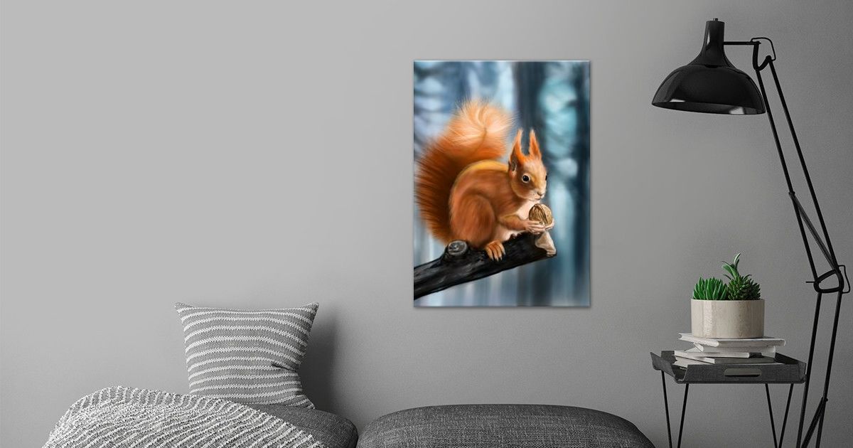 'Red Squirrel' Poster by Diana | Displate