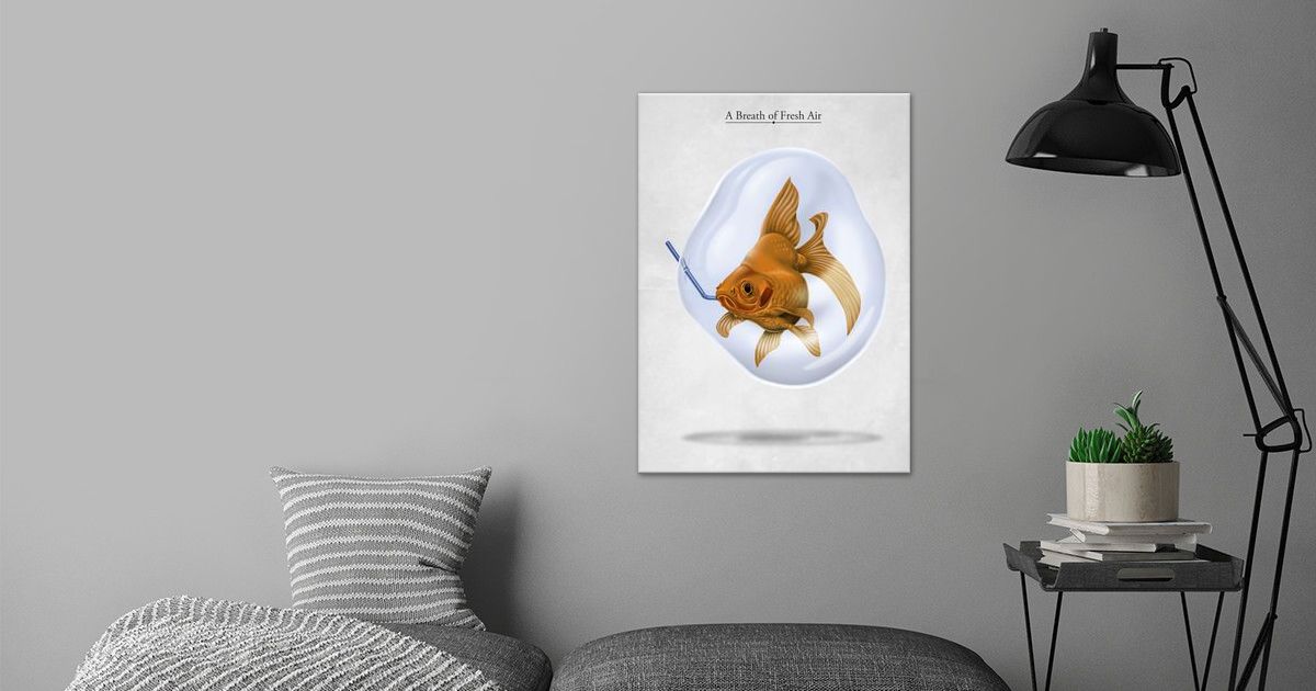 'A Breath of Fresh Air' Poster by rob art | illustration | Displate