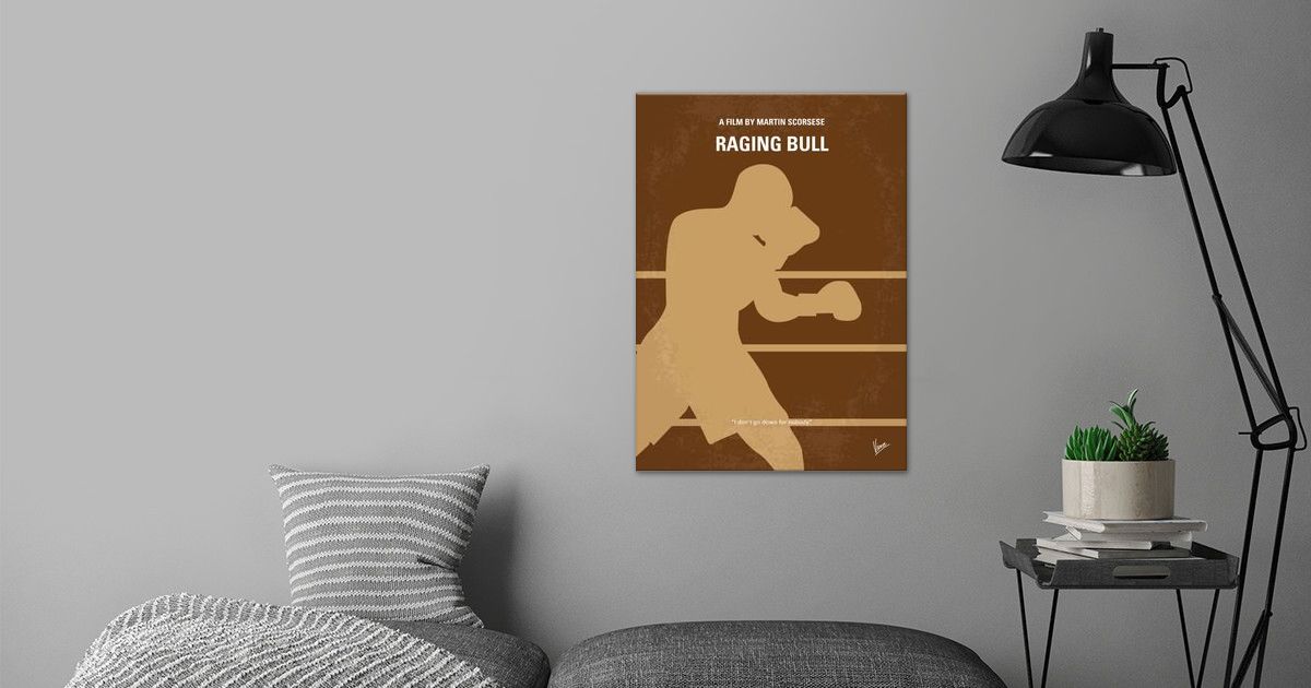 'No174 My Raging Bull minimal movie poster An emotional ... ' Poster by ...