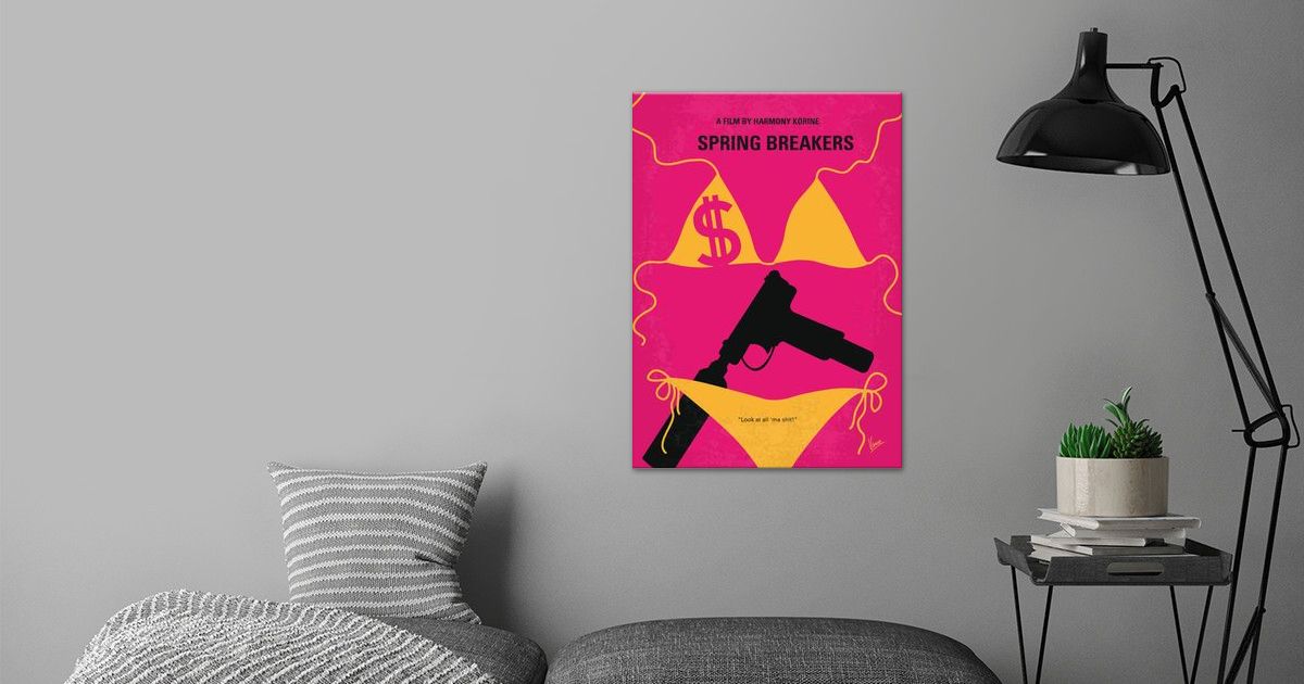 'No218 My SPRING BREAKERS minimal movie poster Four col ... ' Poster by ...