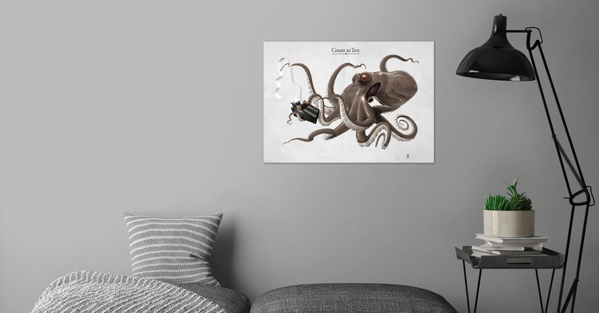 'Count to Ten' Poster by rob art | illustration | Displate