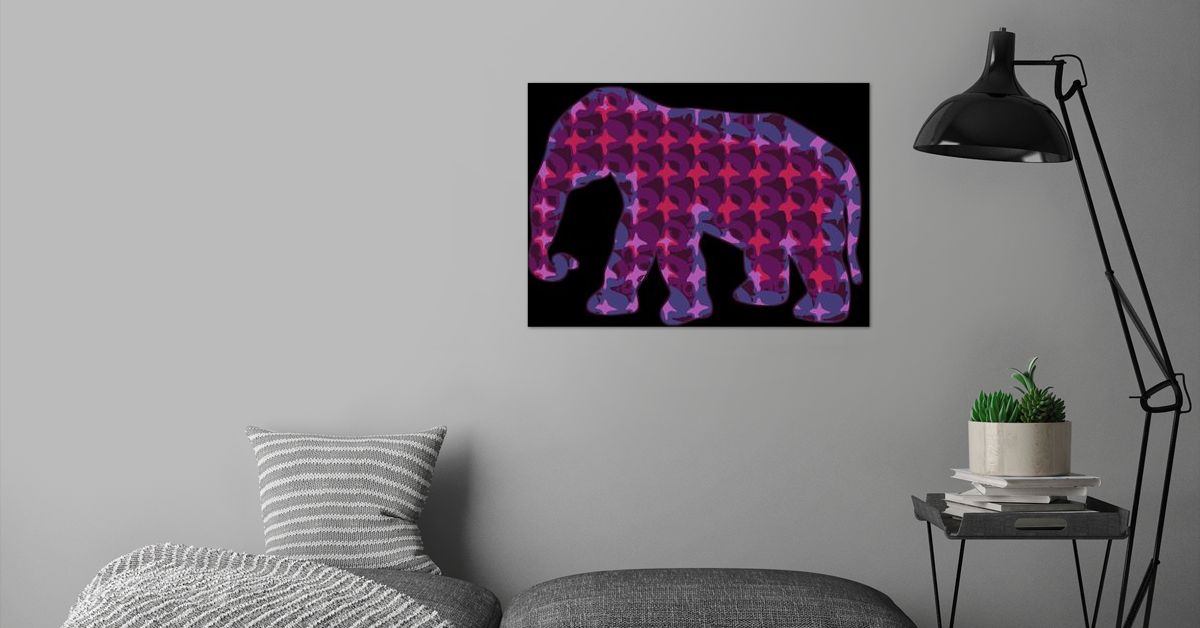 'The Pink Elephant' Poster by Mimulux Patricia No | Displate