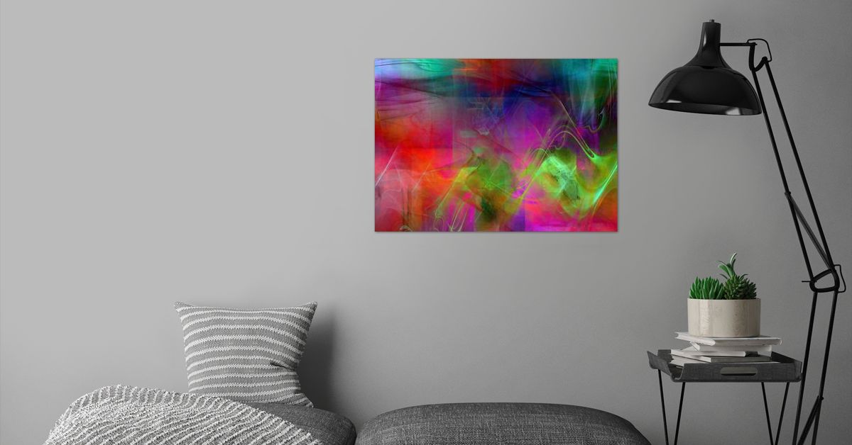 'confused colors and forms' Poster by Christine Baessler | Displate