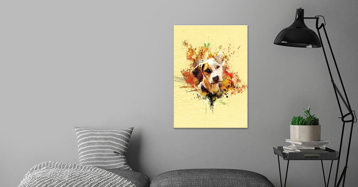 'Sad Dog - Painting Poster' Poster by Michael Taylor | Displate
