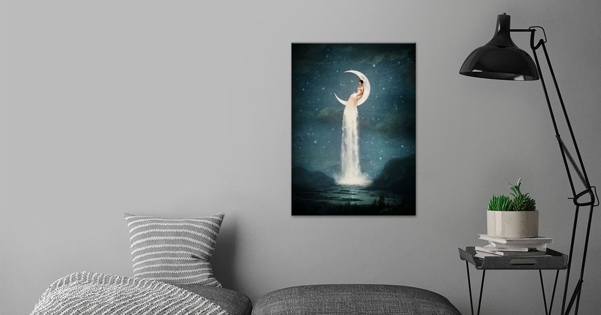 'Moon River Lady' Poster by Paula Belle Flores | Displate