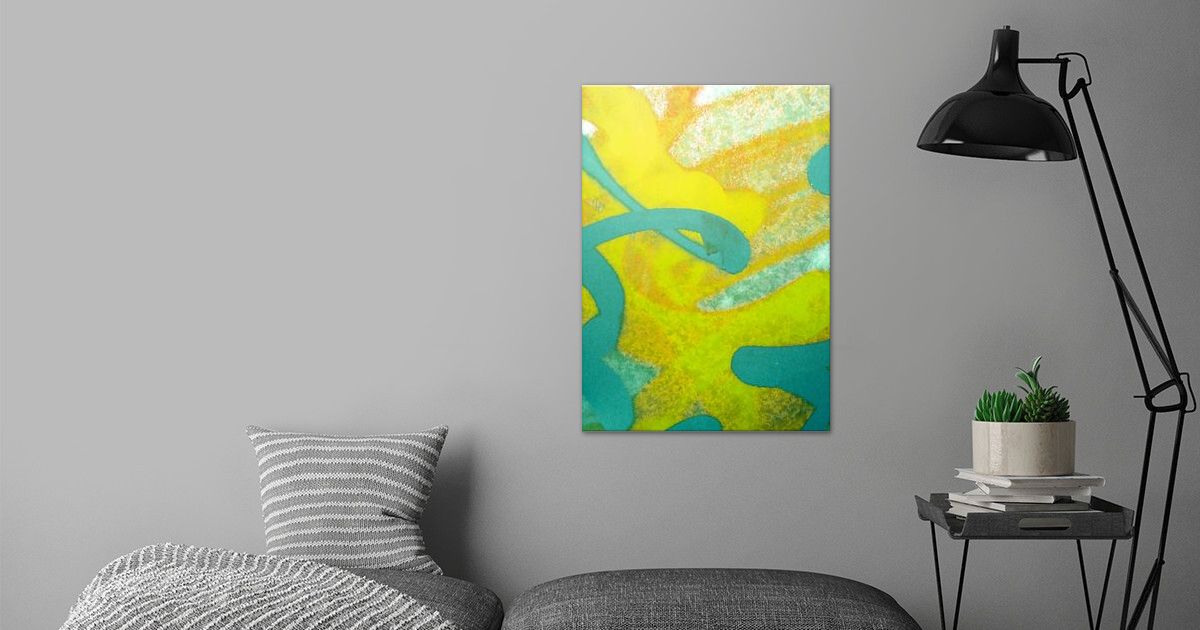 'Yellow Abstract' Poster by aRT sKRATCHES | Displate