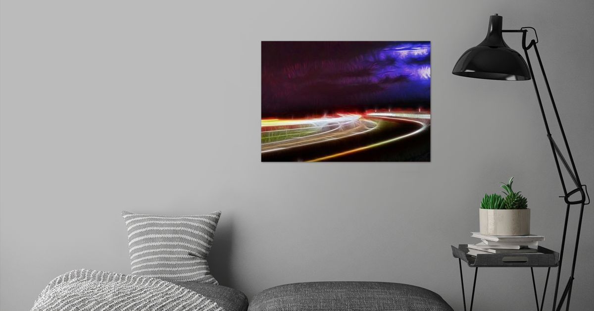 'Glowroad' Poster by Jayson Gaskell | Displate