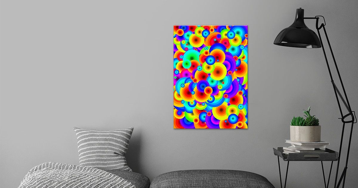 'Round Gradation' Poster by Tofan barmalisi | Displate