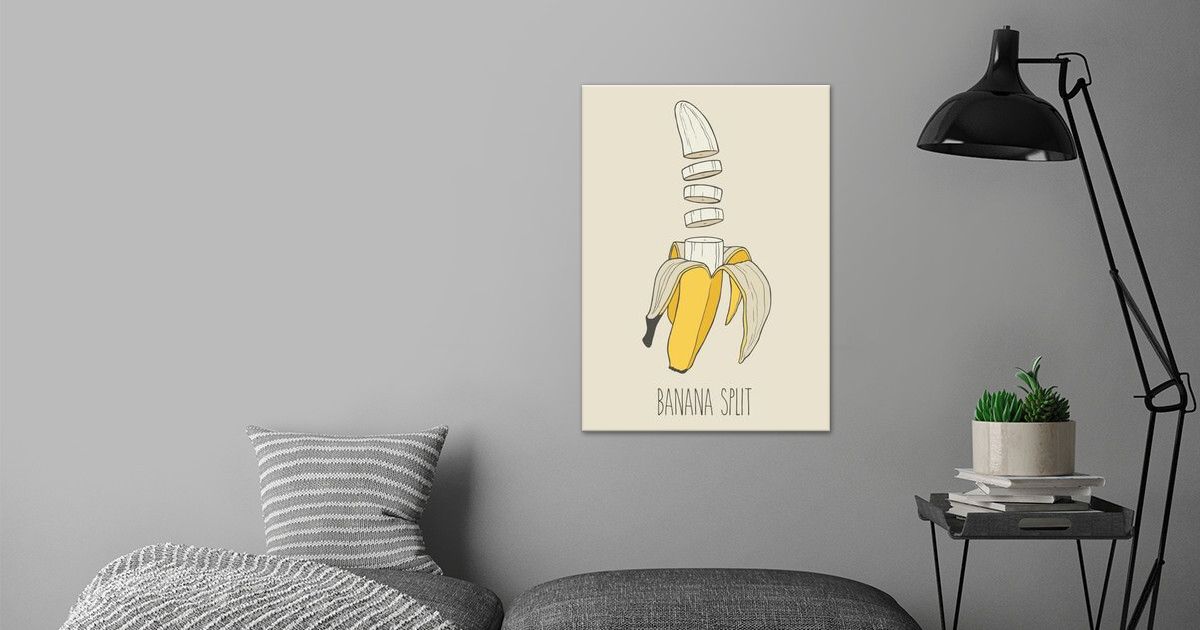 'Banana Split' Poster by rob art | illustration | Displate