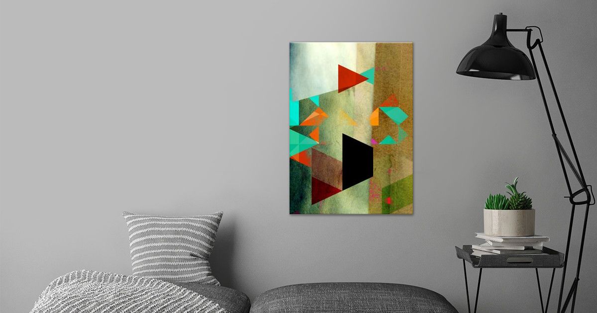 'Triangle Design and Texture' Poster by Markus Wegner | Displate