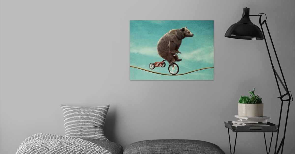 'Balancing Act' Poster by seam less | Displate