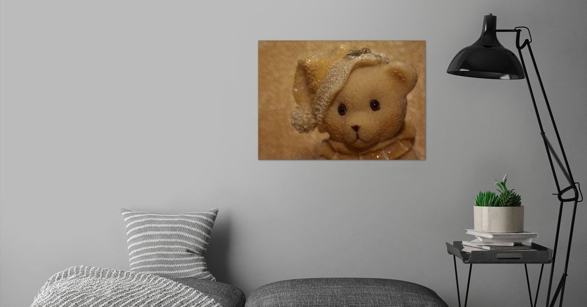 'Photography of a cute christmas teddy' Poster by Christine Baessler ...