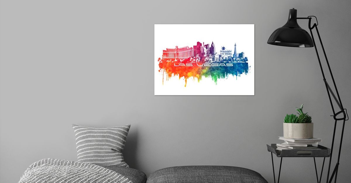 'Las Vegas skyline city' Poster by JBJart Justyna Jaszke | Displate