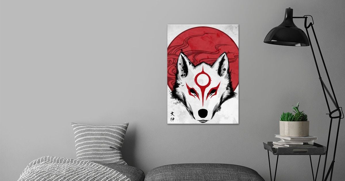 'Red Sun God' Poster by Denis Orio Ibañez | Displate