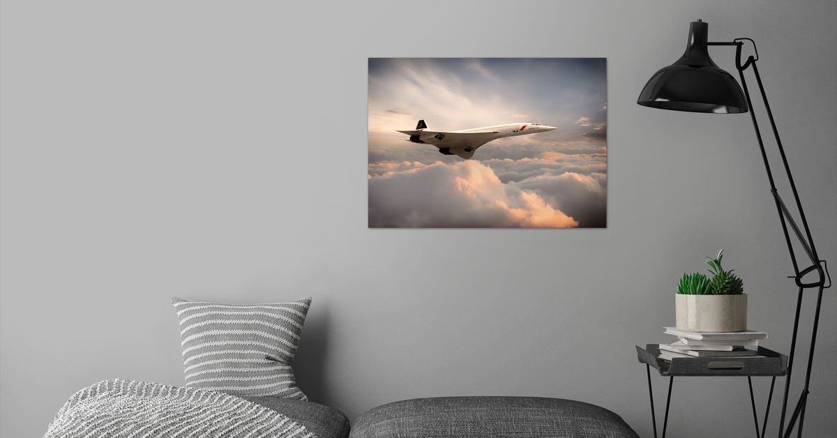 'Classic BA Concorde' Poster by Airpower Art | Displate