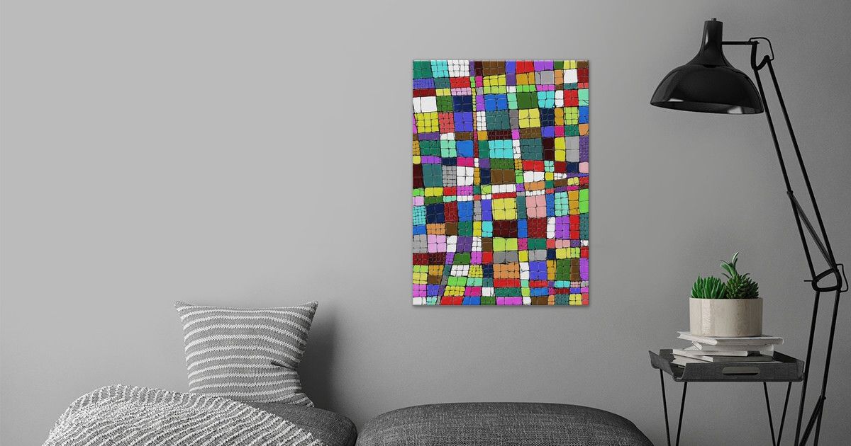 'Grid - colour' Poster by Det Tidkun | Displate