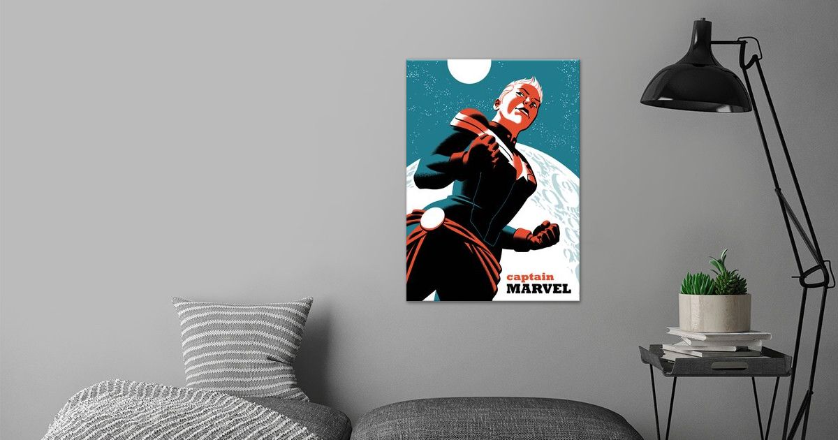 'Captain Marvel' Metal Poster Print - Marvel | Displate