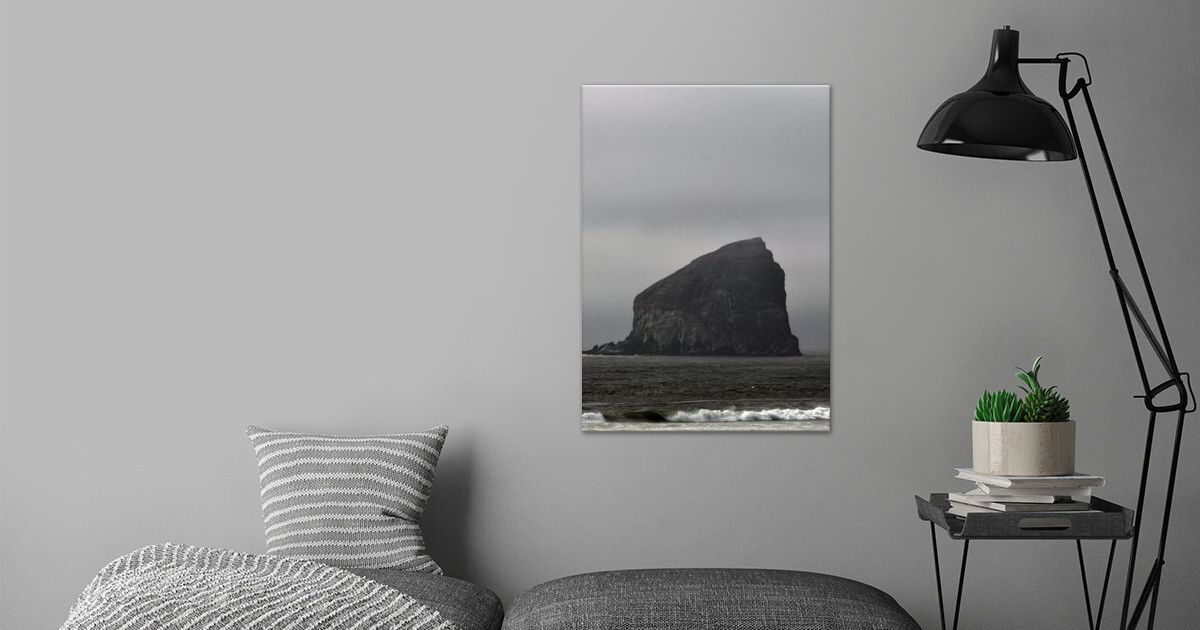 'Haystack Rock Oregon Coast' Poster by Stevyn Llewellyn | Displate