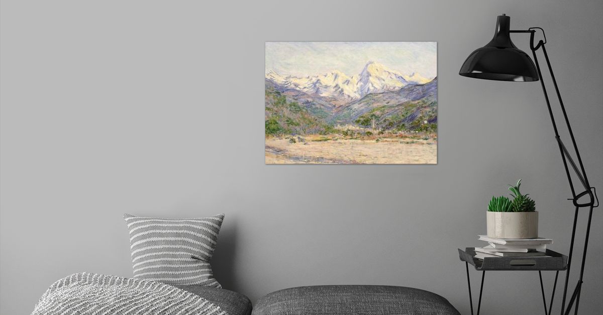 'Claude Monet - The Valley of the Nervia, 1884, oil on c ... ' Poster ...