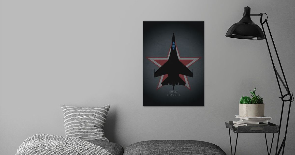 'SU-27 Flanker' Poster by Iwoko | Displate