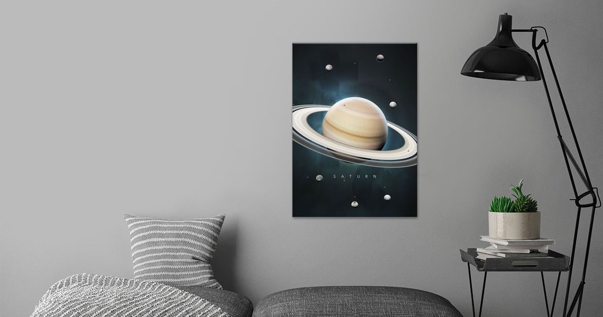'A Portrait of the Solar System: Saturn' Poster by Tobias Roetsch ...