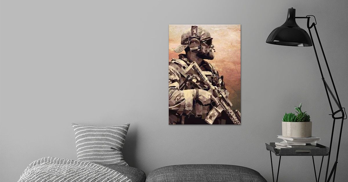 'Tactical Operator' Metal Poster Print - Derek Low | Displate