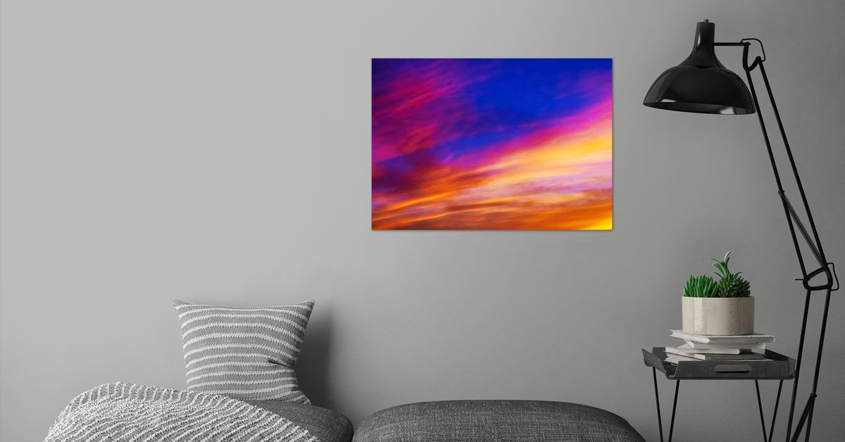 'colorful sky' Poster by Haroulita kav | Displate