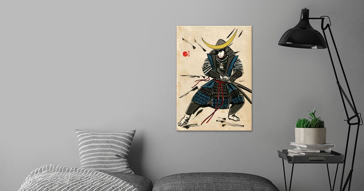'Date Masamune' Poster by Kitsune Yumiko | Displate