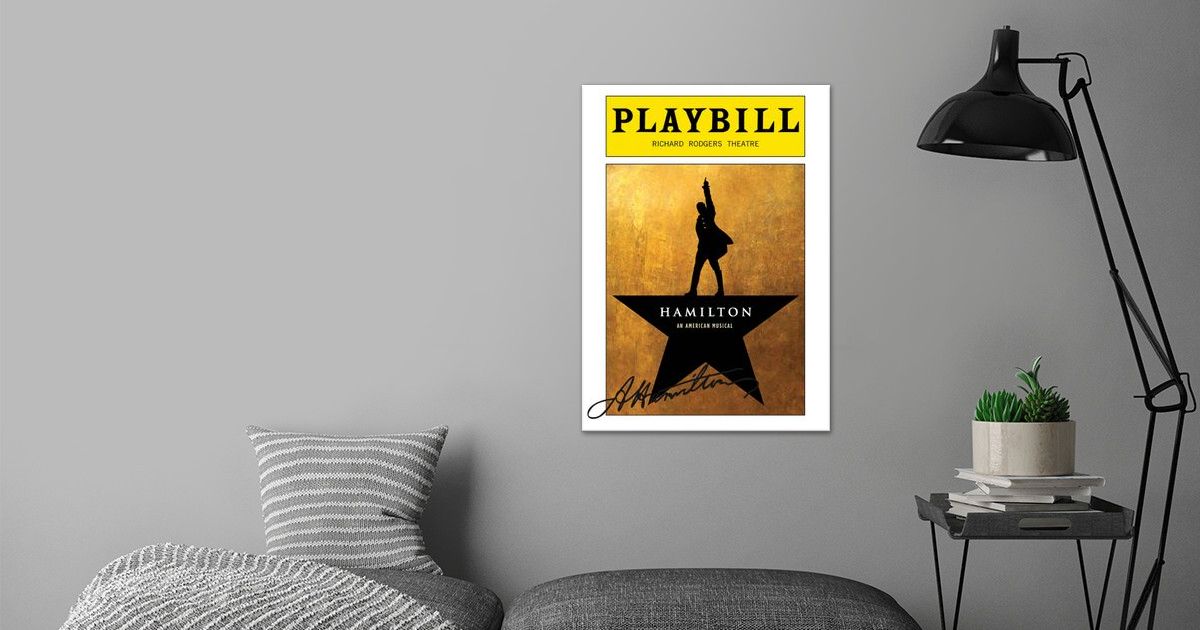 'Hamilton Playbill' Poster by Silas Hann | Displate