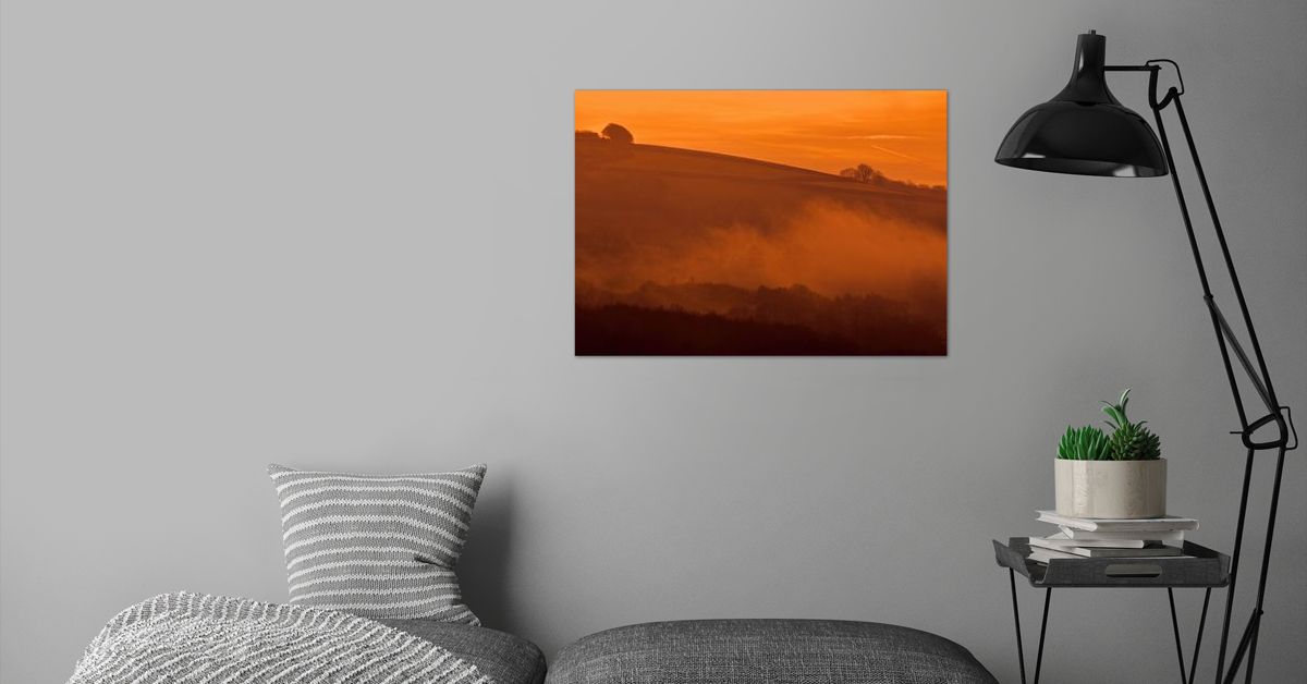 'Devon Fog 18' Poster by David Crosby | Displate