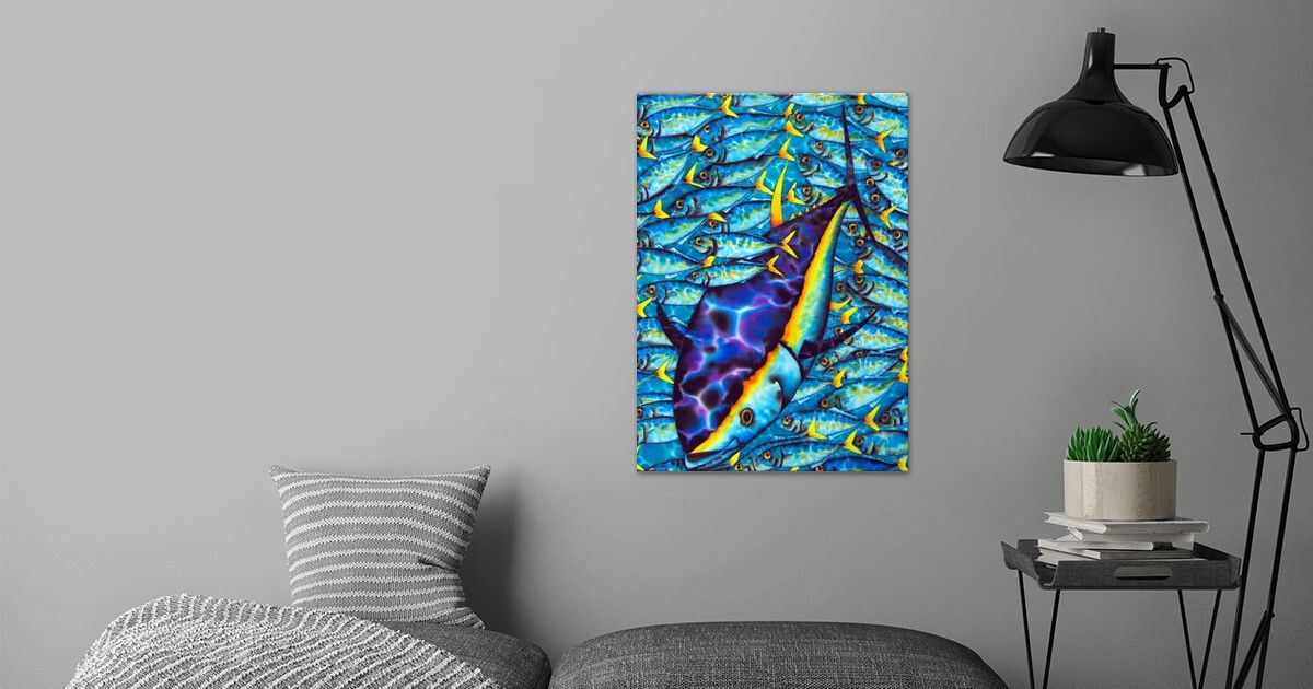 'Yellowfin & Scad' Poster by Daniel Jean-Baptiste | Displate