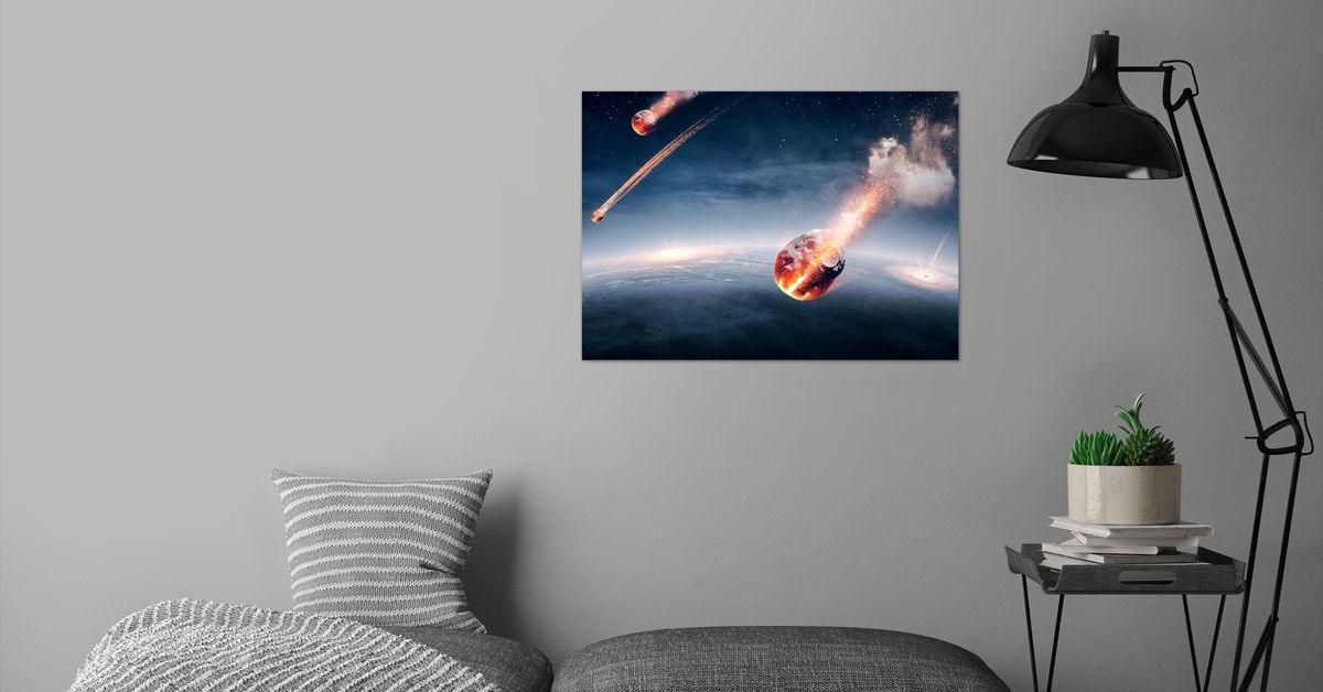 'Earth global disaster' Poster by Johan Swanepoel | Displate