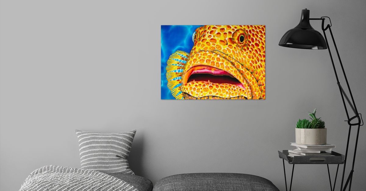 'Tiger Grouper' Poster by Daniel Jean-Baptiste | Displate