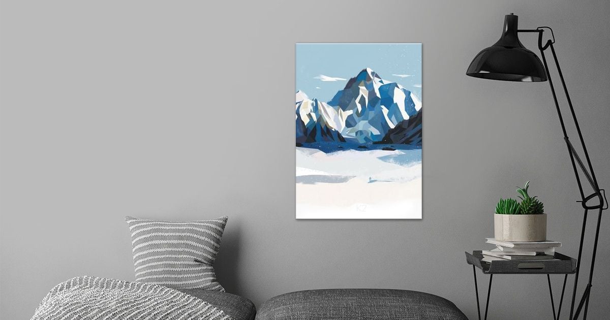 'K2 Mountain' Poster by Tomasz Dąbek | Displate