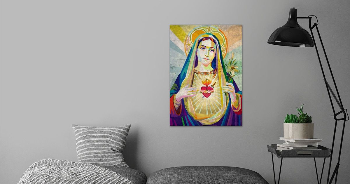 'The Virgin Mary' Poster by Acongraphic Studio | Displate