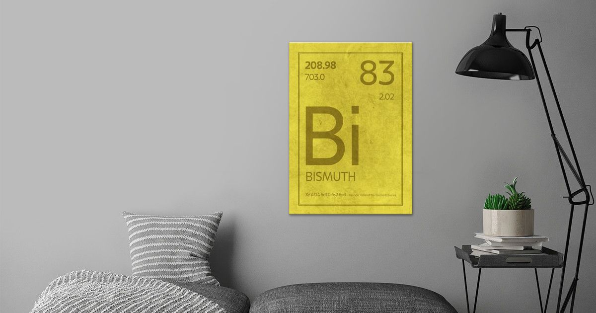 'Bismuth Element Symbol' Poster by Design Turnpike | Displate
