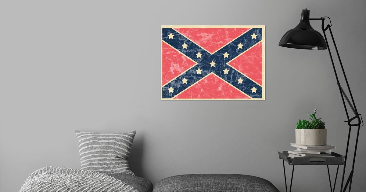 'Confederate Rebel Flag ' Poster by DSG NR | Displate