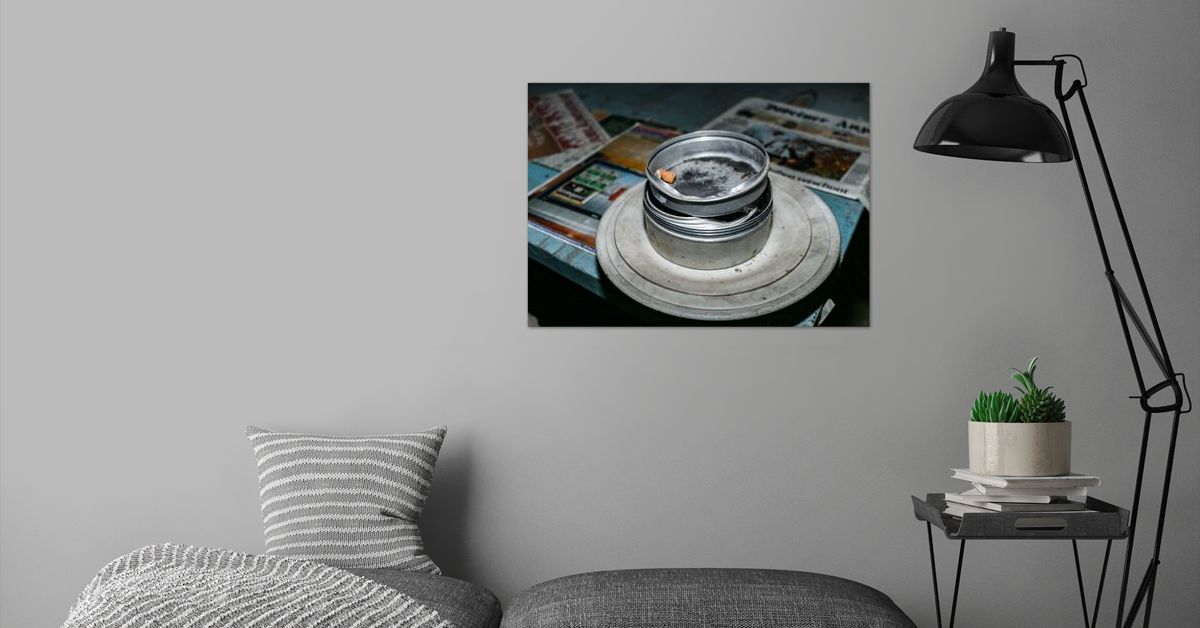 'Lost Place Ashtray' Poster by Andreas Schär | Displate