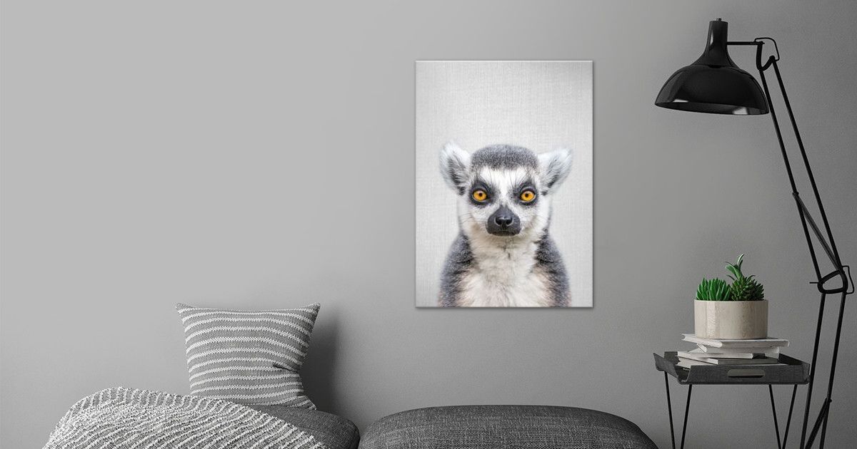 'Lemur Colorful' Poster by Gal Design | Displate