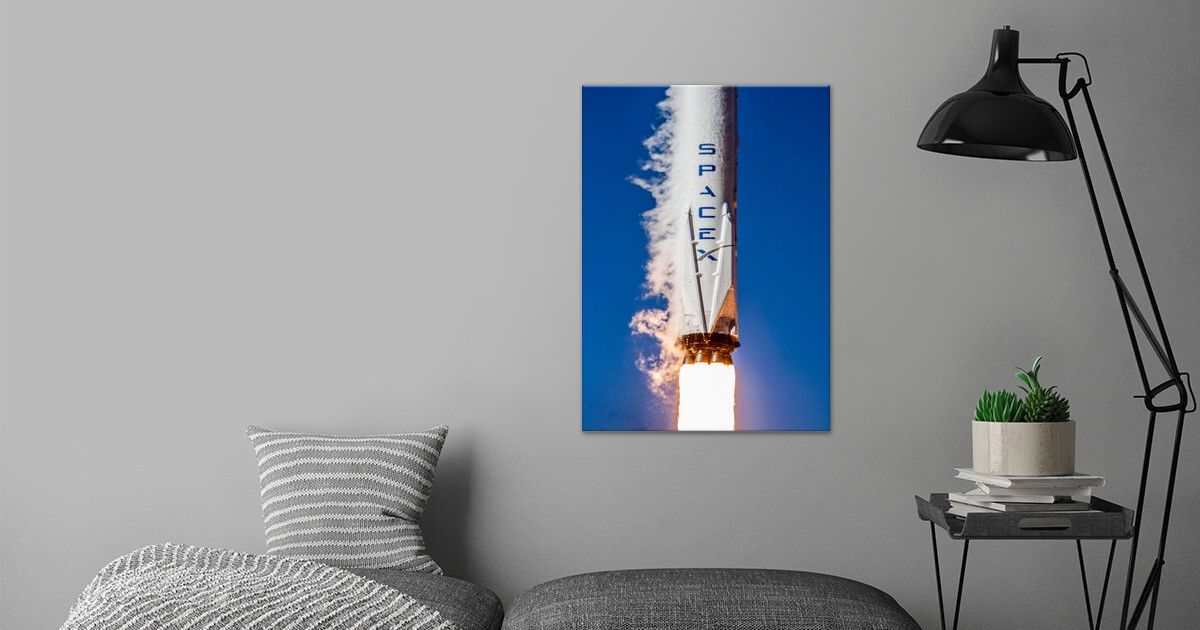 'SpaceX Launch' Poster by Conceptual Photography | Displate