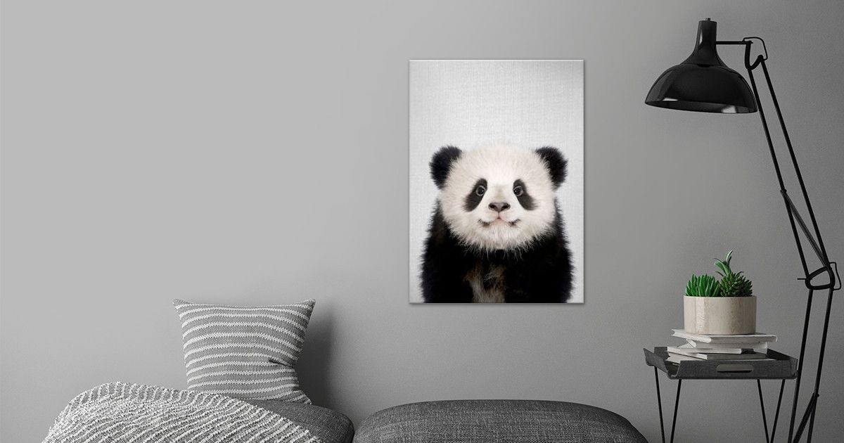 'Baby Panda Bear Colorful' Poster by Gal Design | Displate