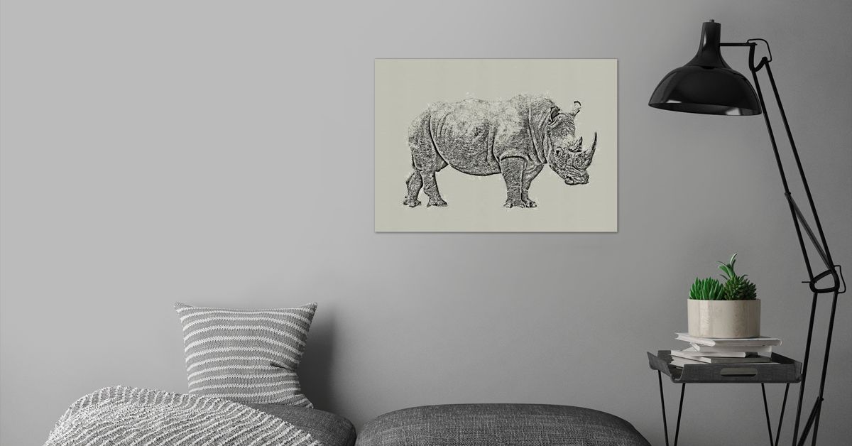 'Rhino' Poster by 4T4 Design Studio | Displate