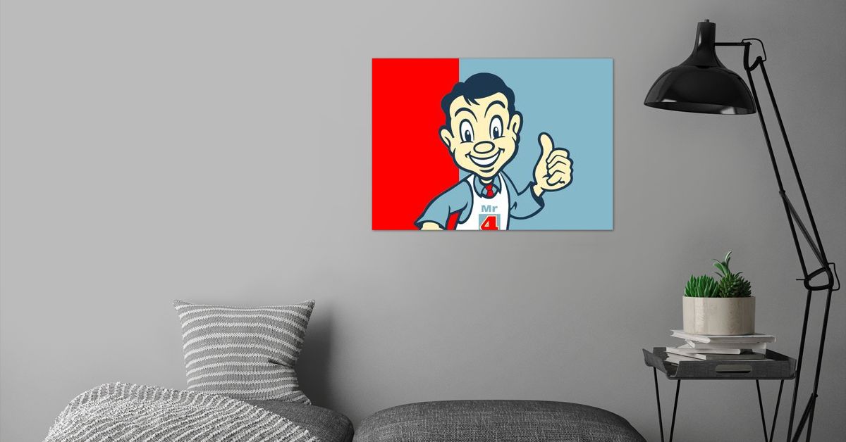 'Four Square Man' Poster by Sam Haig | Displate