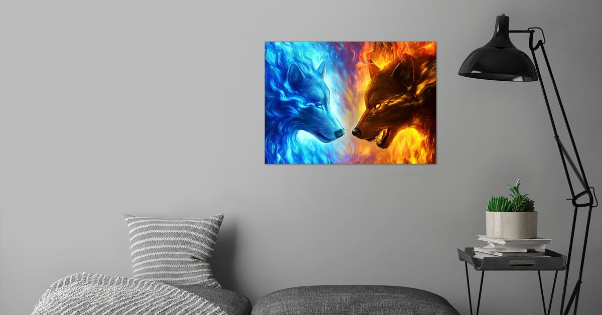 'Fire and Ice' Poster by Jonas Jödicke | Displate
