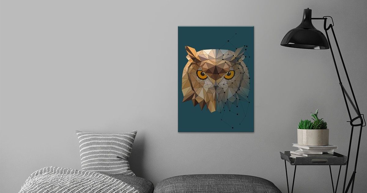 'Owl Constellation' Poster by Apo | Displate