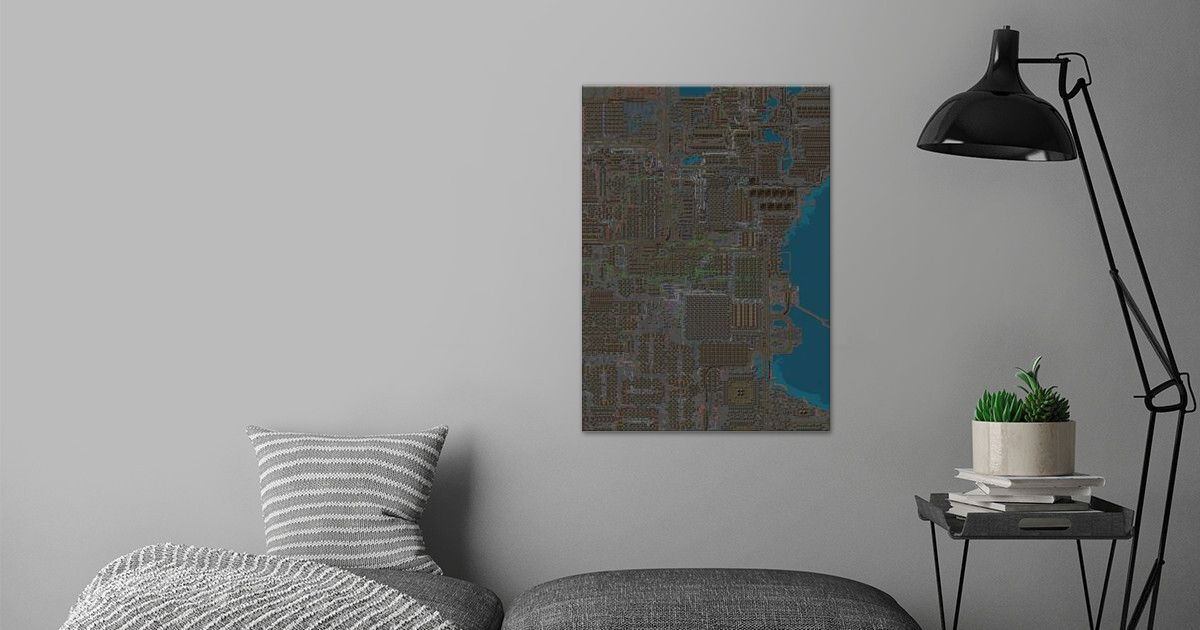 'Factorio Spaghetti' Poster by Fredrik Johansson | Displate