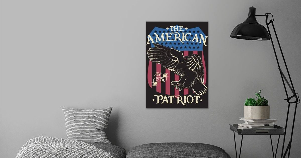 'The American Patriot' Poster by Chris Simmons | Displate