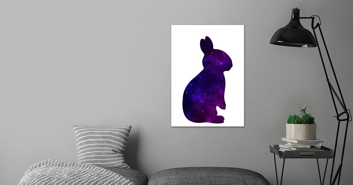 'Space Bunny ' Poster by Scar Design | Displate