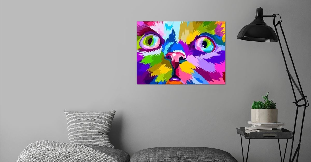'close up of curv cat' Poster by peri priatna | Displate