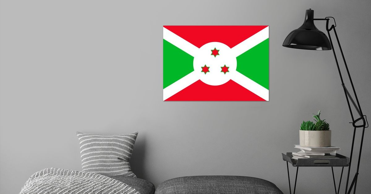 'BURUNDI flag' Poster by Maksym Kapliuk | Displate